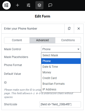 Input Mask for Elementor Form - Cool FormKit