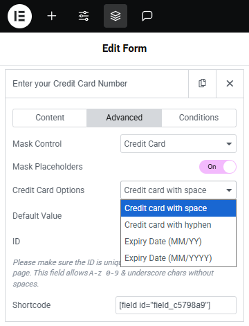 Input Mask for Elementor Form - Cool FormKit
